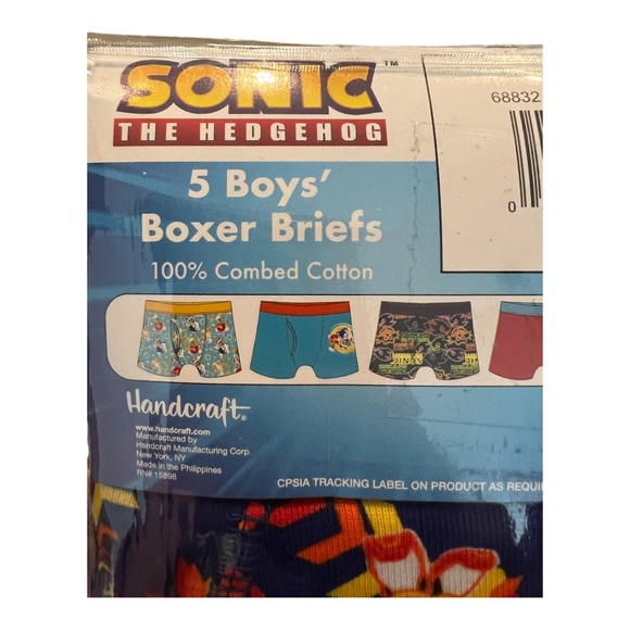 Handcraft | Accessories | Handcraft Sonic The Hedgehog Boys Boxer ...